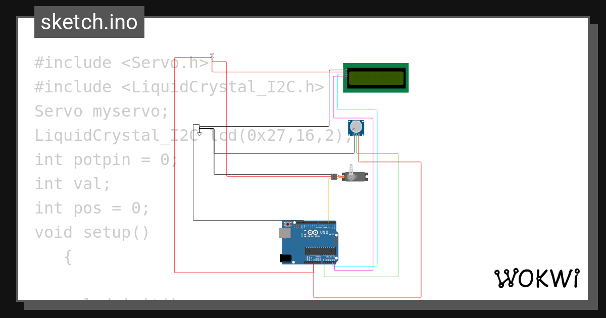 Debendra Sahoo Servo Modify 2 With I2c Lcd Cmdnew Copy200424 Wokwi Esp32 Stm32 Arduino