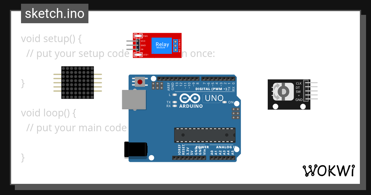 relay-8x8-encoder - Wokwi ESP32, STM32, Arduino Simulator relay-8x8-encoder - Wokwi ESP32, STM32, Arduino Simulator