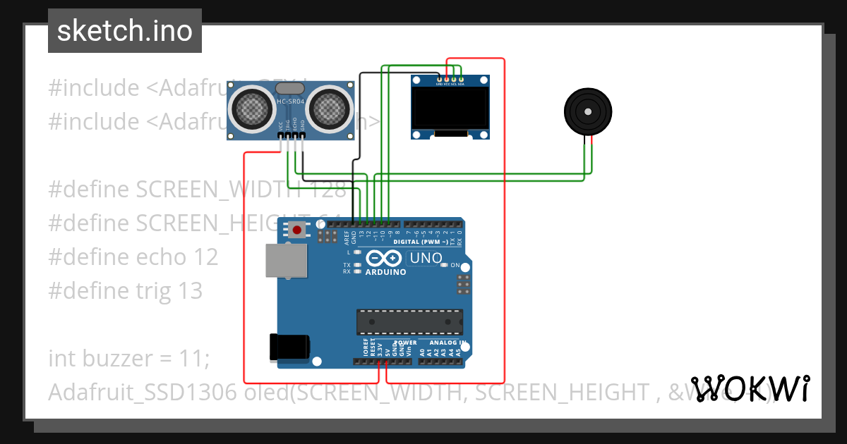 Distanceoledpraktikum5 Wokwi Esp32 Stm32 Arduino Simulator 5097