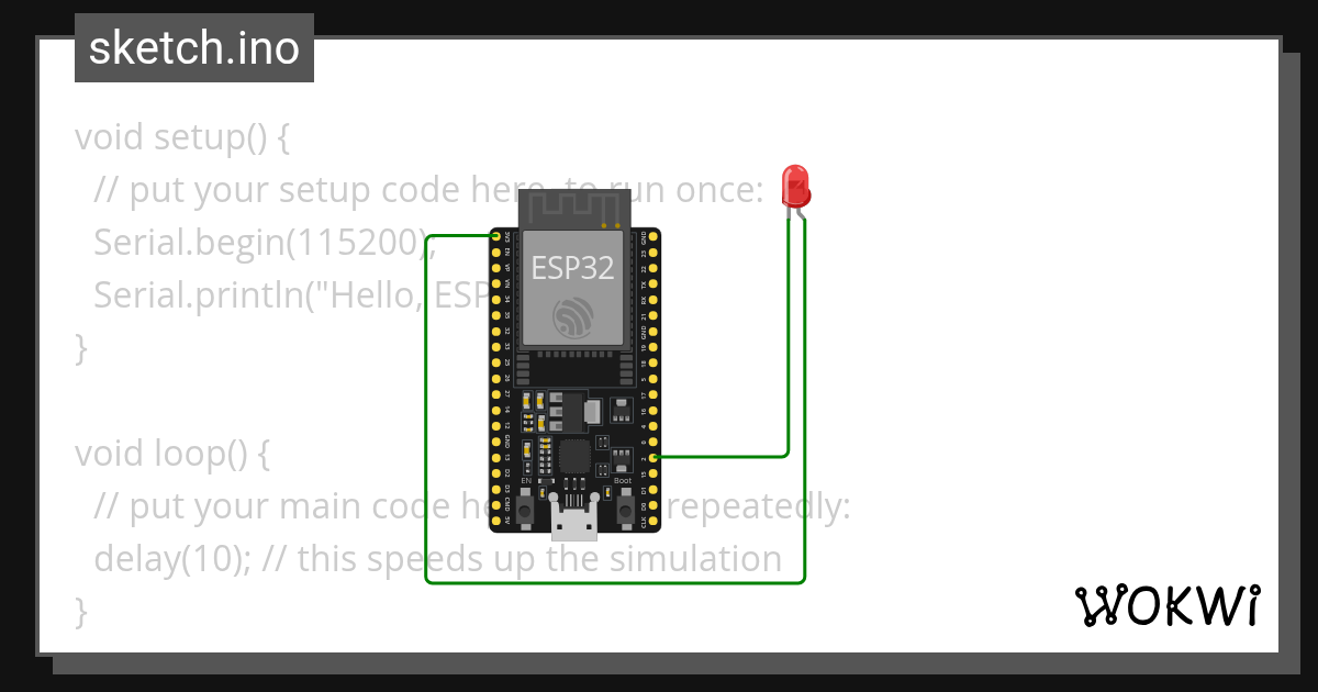 22 - Wokwi ESP32, STM32, Arduino Simulator