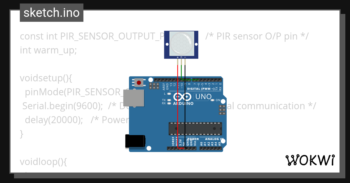 pir - Wokwi ESP32, STM32, Arduino Simulator