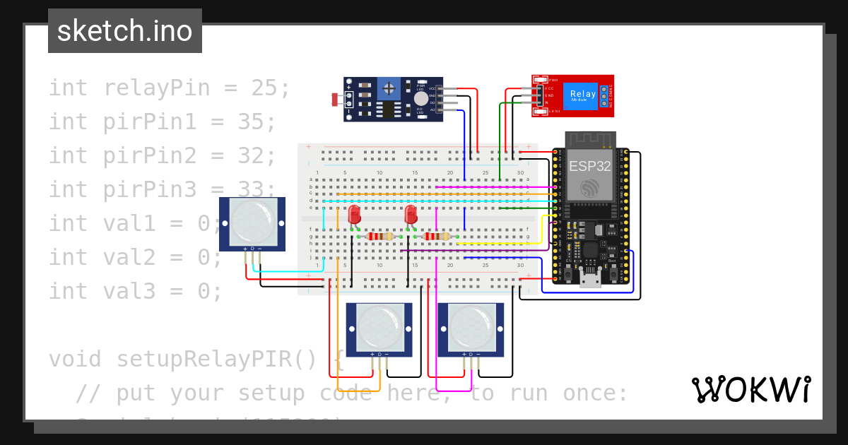 Gabungan Led Wokwi Esp32 Stm32 Arduino Simulator