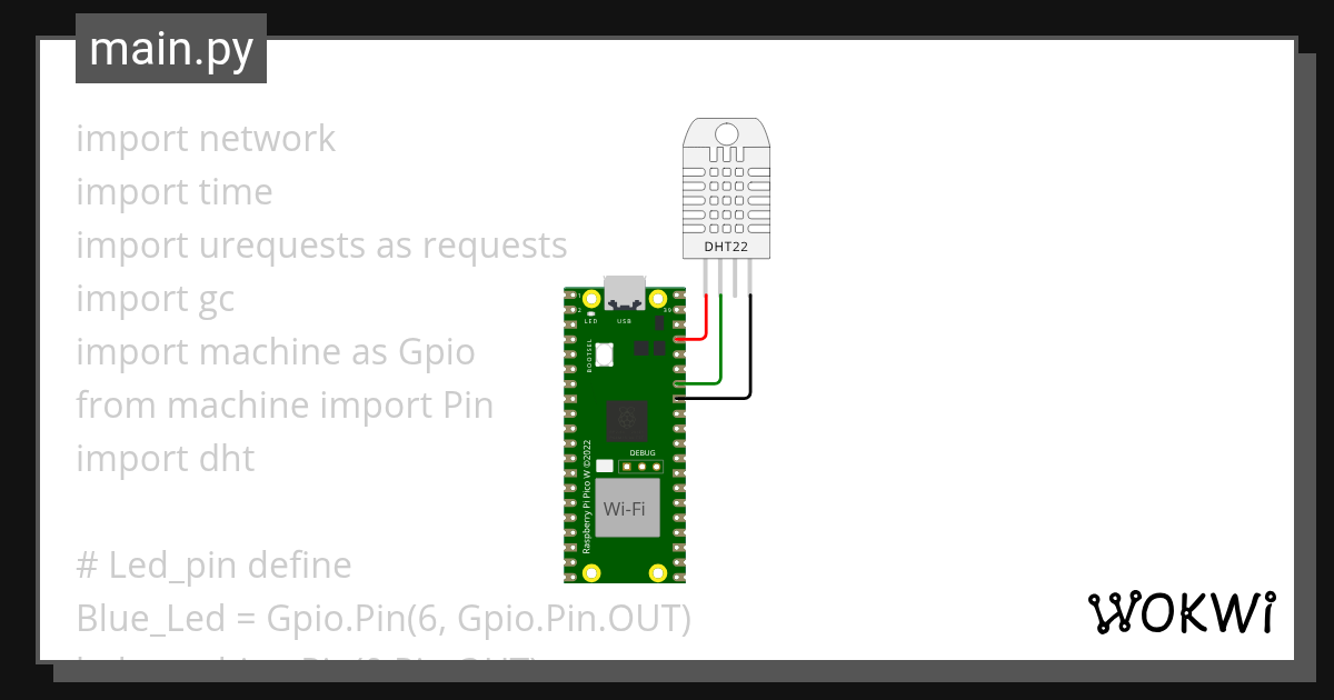 Pi Pico W Micropython Dht11 Copy Wokwi Esp32 Stm32 Arduino Simulator 
