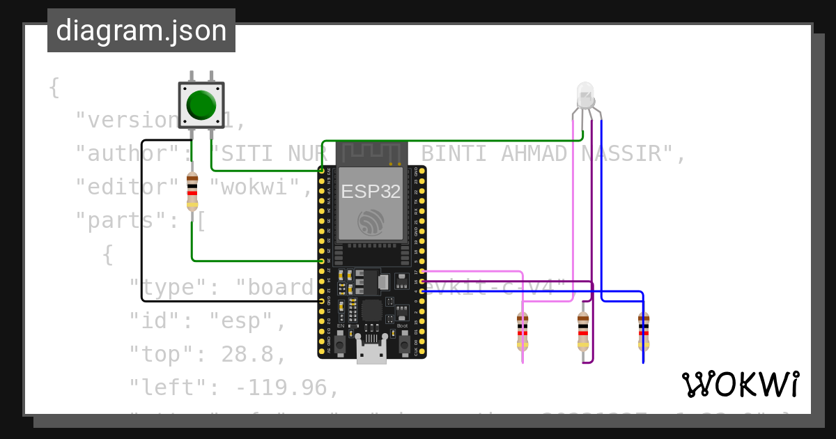 Najwa Exercise 1462024 Wokwi Esp32 Stm32 Arduino Simulator 