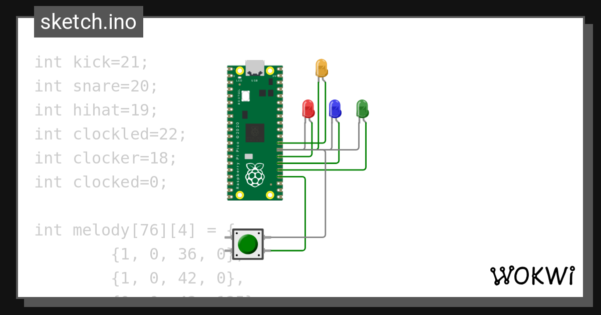Rhythm Test Wokwi Esp32 Stm32 Arduino Simulator 7447