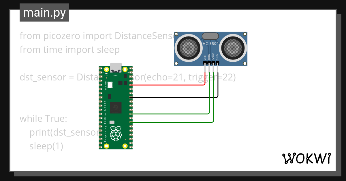 distance.py - Wokwi ESP32, STM32, Arduino Simulator distance.py - Wokwi ESP32, STM32, Arduino Simulator