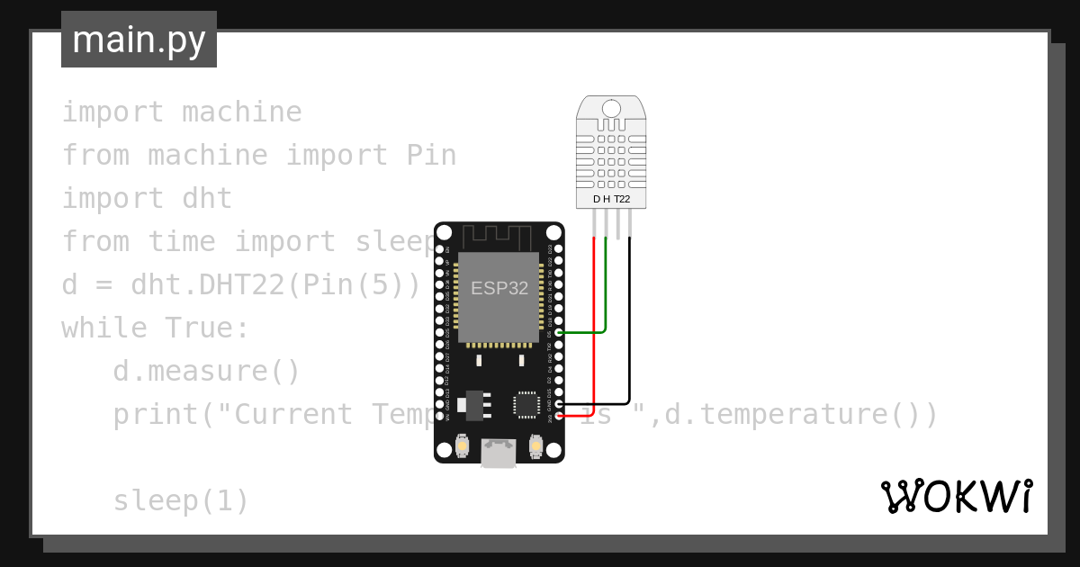 dht22 micropython - Wokwi ESP32, STM32, Arduino Simulator dht22 micropython - Wokwi ESP32, STM32, Arduino Simulator