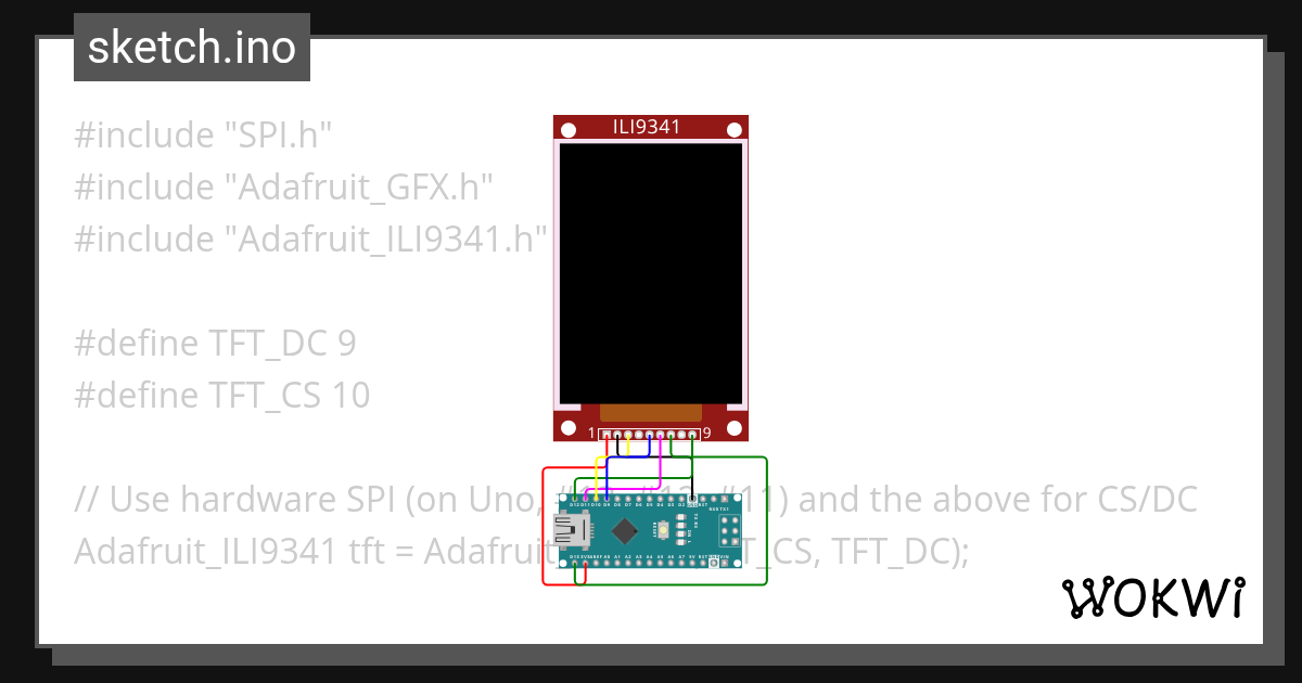 TFT - Wokwi ESP32, STM32, Arduino Simulator