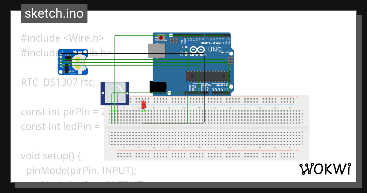 Project Smart Nacht Lamp - Wokwi ESP32, STM32, Arduino Simulator