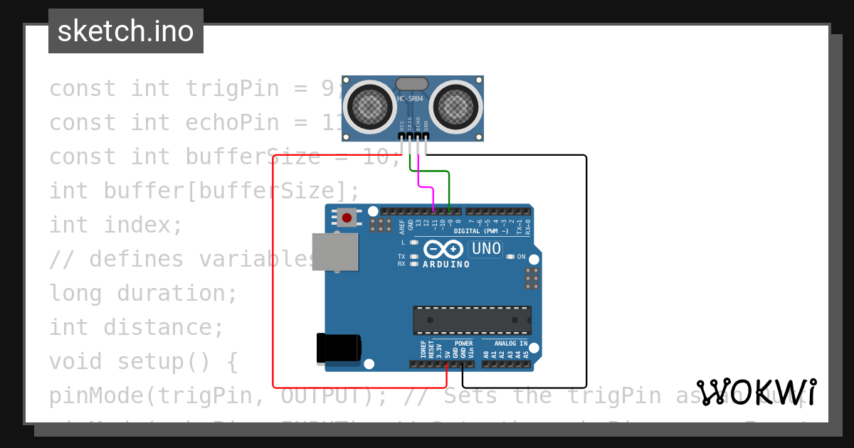 Ultrasound Wokwi Esp32 Stm32 Arduino Simulator 6331