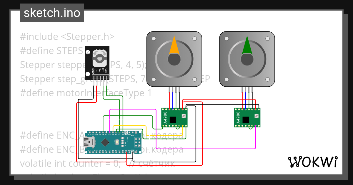 Stepperenc Wokwi Esp32 Stm32 Arduino Simulator 7037