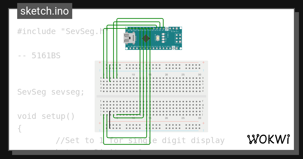 7segment Wokwi Esp32 Stm32 Arduino Simulator 9454