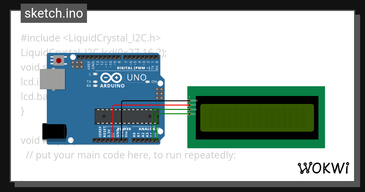 lcd I2C - Wokwi ESP32, STM32, Arduino Simulator lcd I2C - Wokwi ESP32, STM32, Arduino Simulator