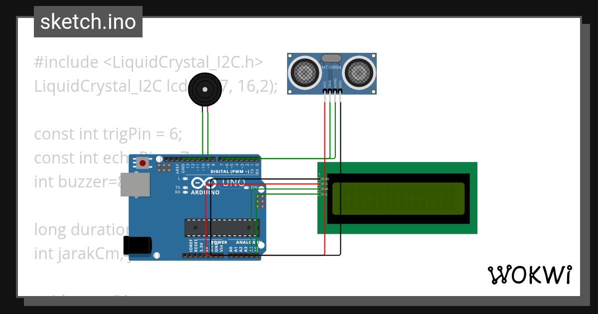 Ultrasonik Dan Buzzer Wokwi Esp32 Stm32 Arduino Simulator 3872
