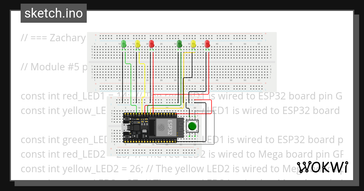 CEIS114 Project Module 5 Zachary Murphy - Wokwi ESP32, STM32, Arduino ...
