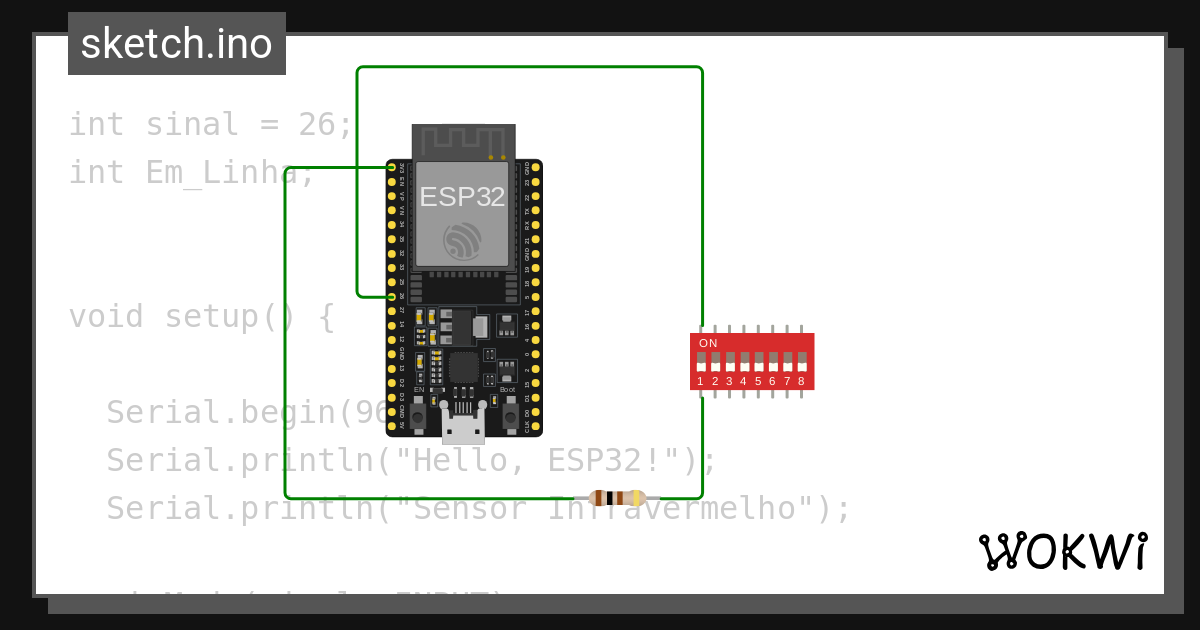 Sensorinfravermelho Wokwi Esp32 Stm32 Arduino Simulator 