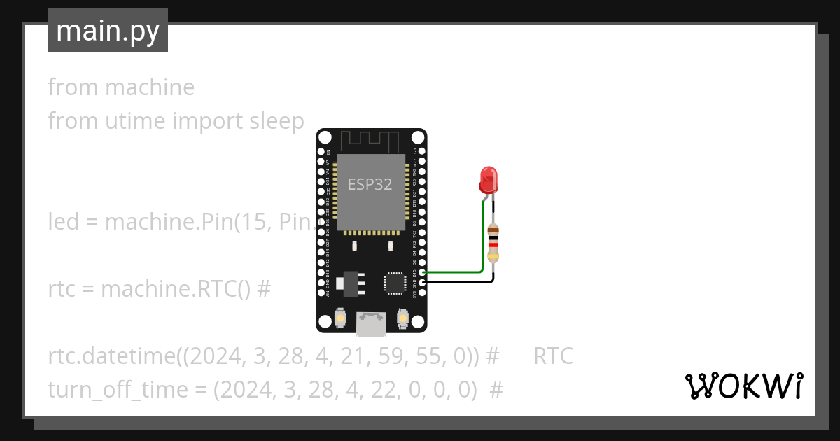 Micropython Blink Esp32 Copy Wokwi Esp32 Stm32 Arduino Simulator 