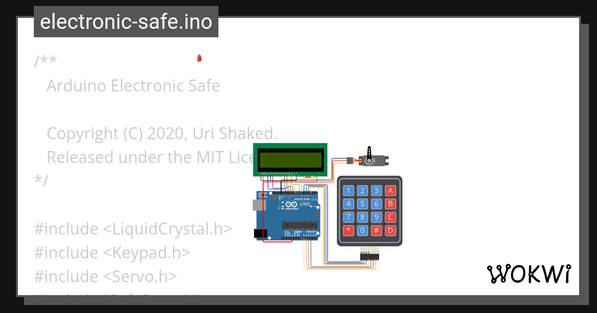 electronic-safe.ino Copy - Wokwi ESP32, STM32, Arduino Simulator
