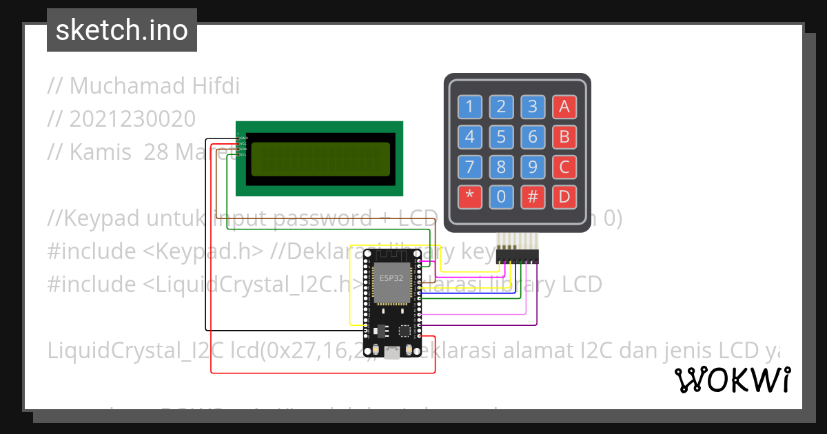 Praktikum 4.3_Muchamad Hifdi_2021230020 - Wokwi ESP32, STM32, Arduino Simulator