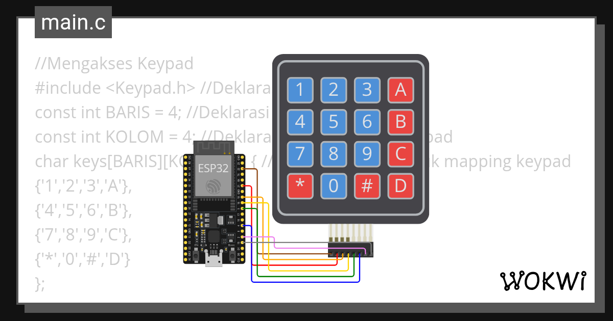 2021230002_Rama Haddaf Syachriza (Praktikum 4.1 Bekerja dengan Keypad) - Wokwi ESP32, STM32 ...