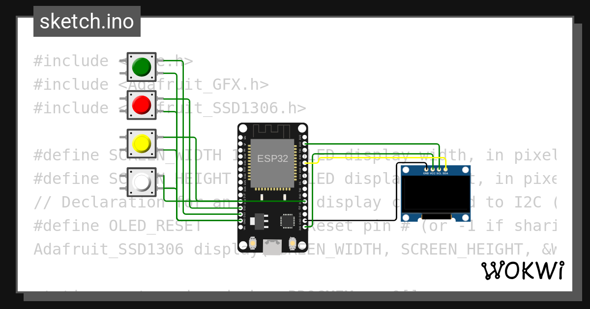 Esp32 Oled Moving Eyes Wokwi Esp32 Stm32 Arduino Simulator