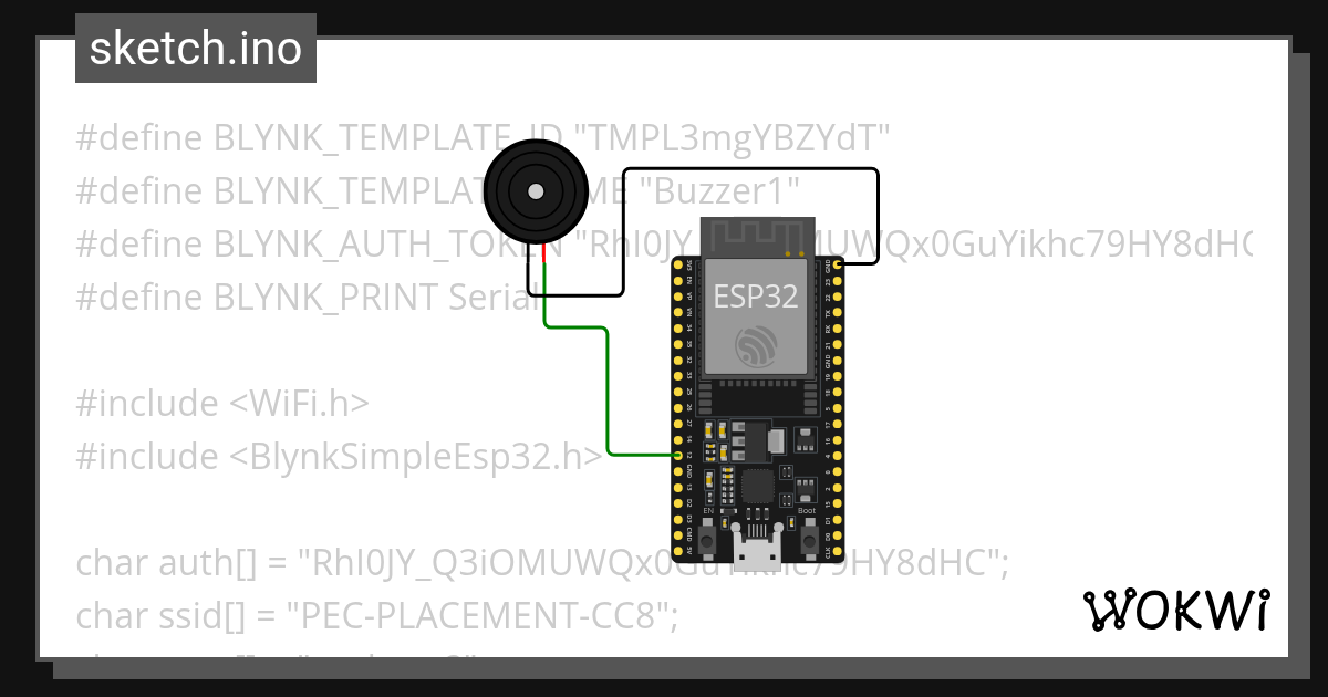 buzzer - Wokwi ESP32, STM32, Arduino Simulator