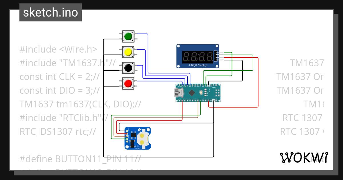 Tm1637nano Versia 6 Wokwi Esp32 Stm32 Arduino Simulator 4969