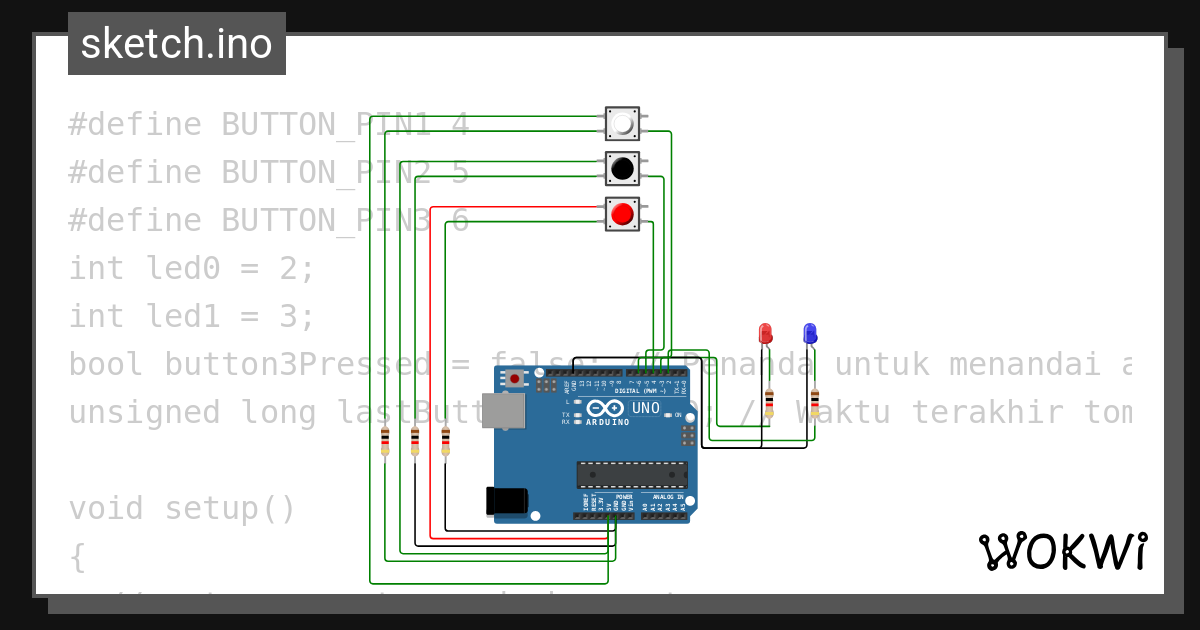 Push Button Wokwi Esp32 Stm32 Arduino Simulator 0359