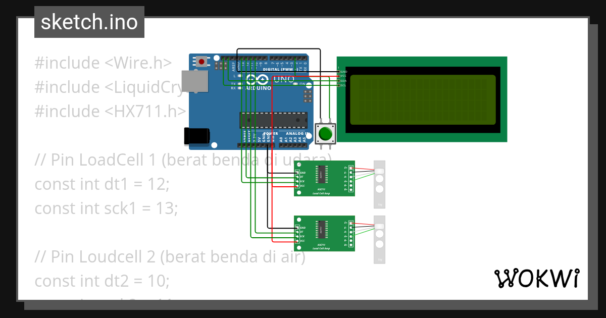 Gaya Angkat KIM - Wokwi ESP32, STM32, Arduino Simulator
