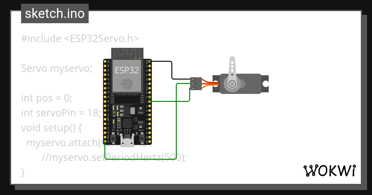 esp32_servo - Wokwi ESP32, STM32, Arduino Simulator