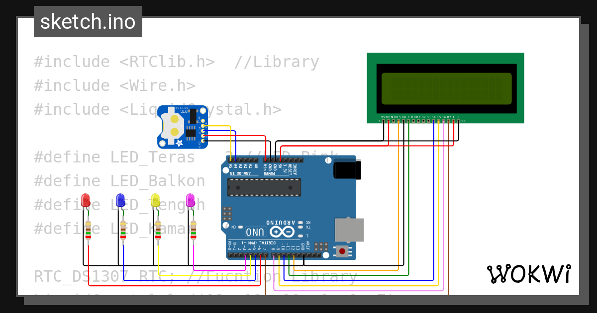 Controller Lampu Rumah Wokwi Esp32 Stm32 Arduino Simulator