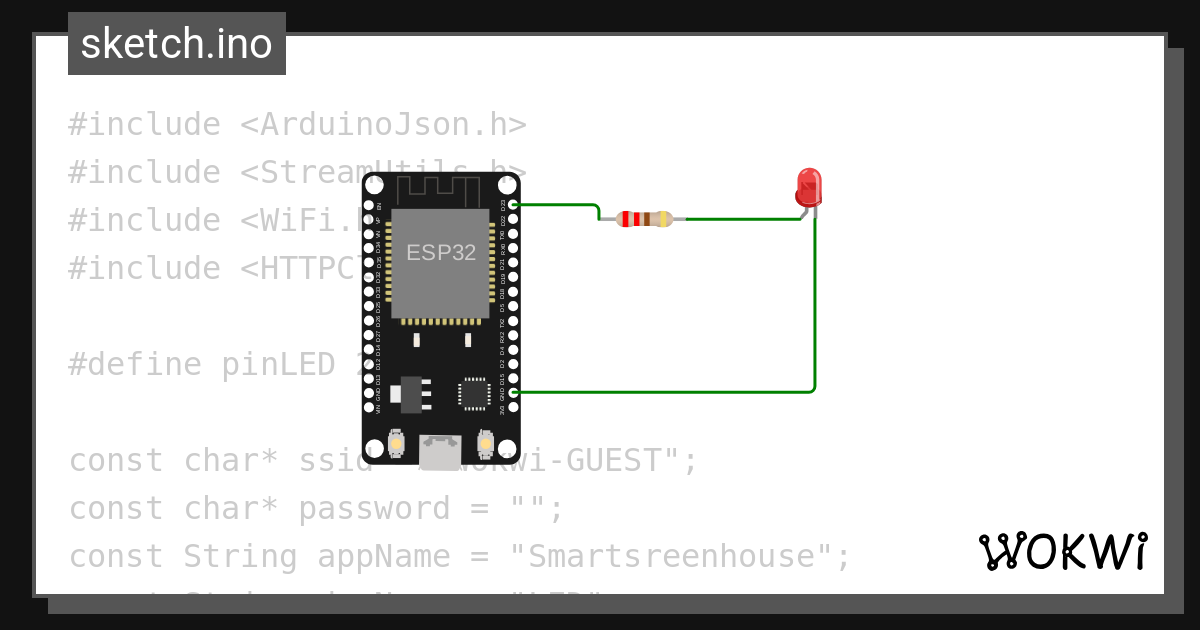Led Antares Wokwi Esp32 Stm32 Arduino Simulator 2722