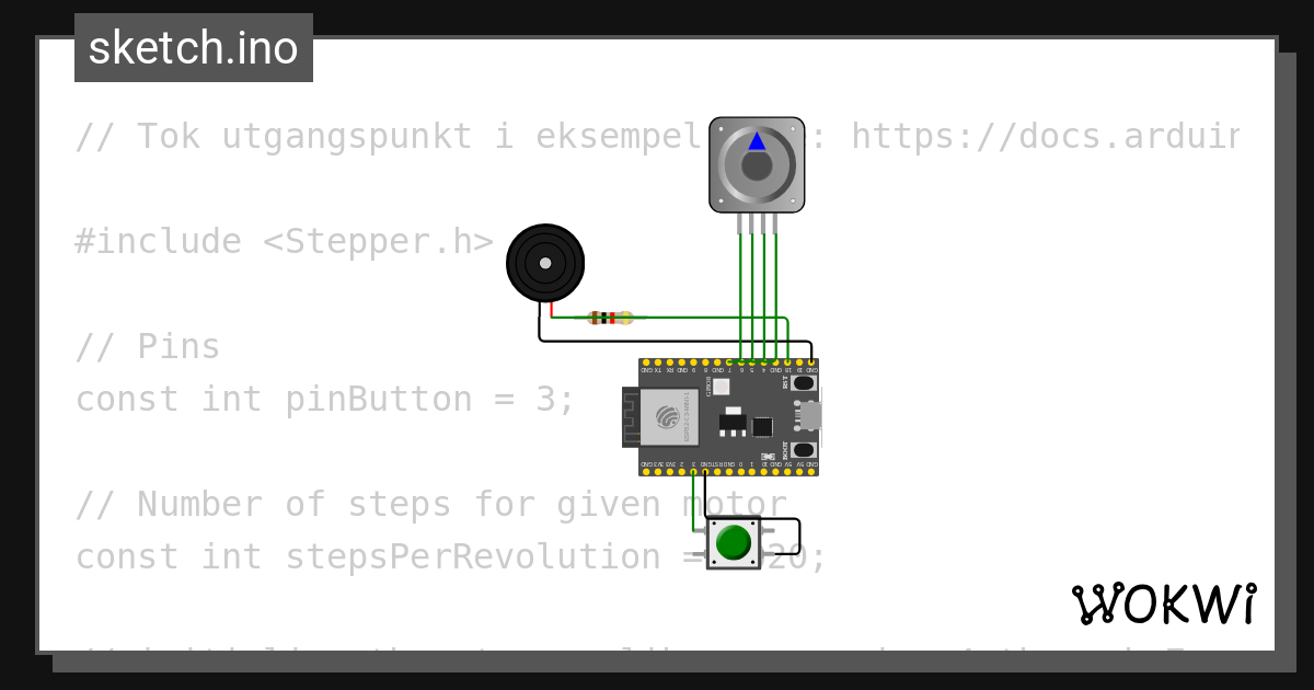 Øving 7 3b Wokwi Esp32 Stm32 Arduino Simulator 