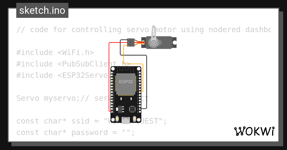 Nodered Servo Wokwi Esp32 Stm32 Arduino Simulator 2172