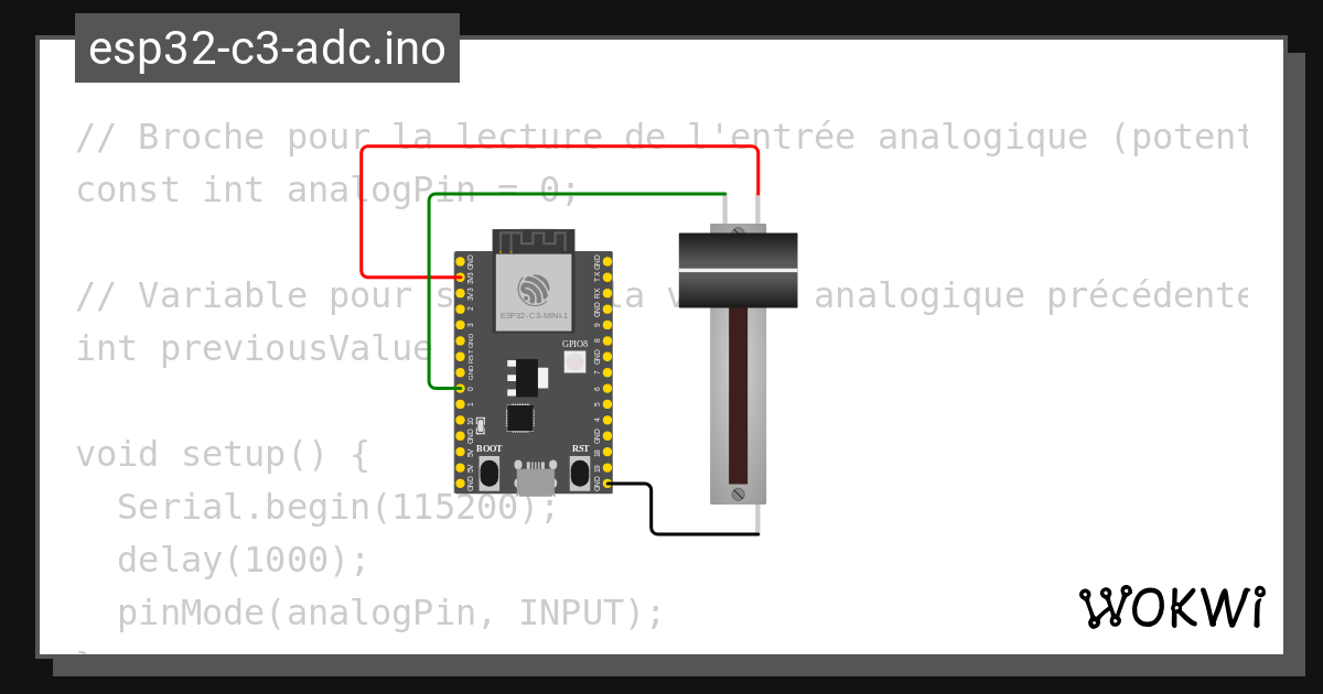 Adc Potentiométre Wokwi Esp32 Stm32 Arduino Simulator