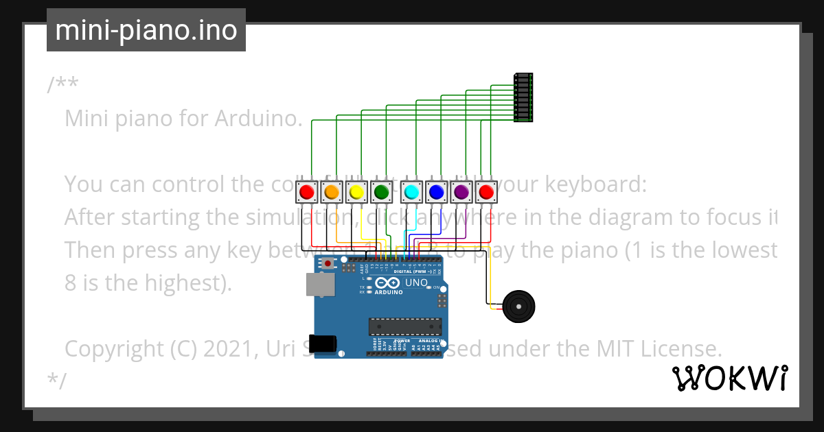 mini-piano.ino guran1ch - Wokwi ESP32, STM32, Arduino Simulator