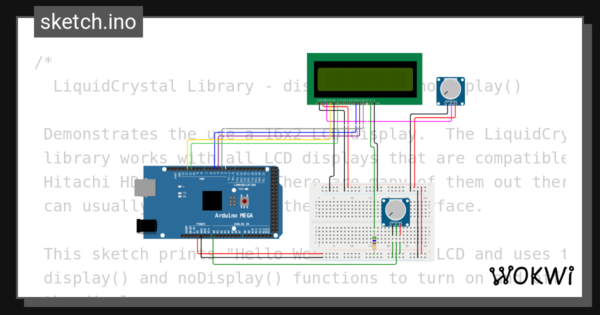 Librerialiquidcristalhello Worldetimer Wokwi Esp32 Stm32 Arduino Simulator 7948