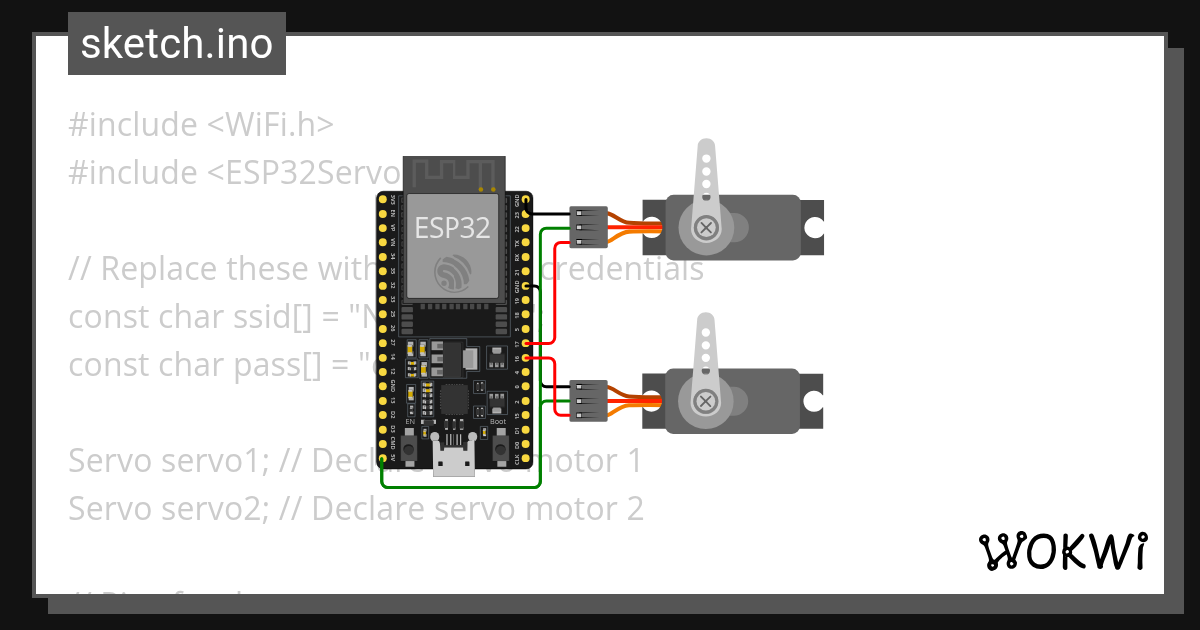 iot sevo - Wokwi ESP32, STM32, Arduino Simulator