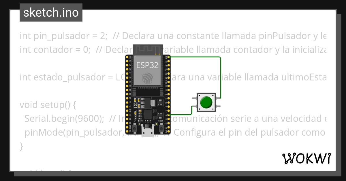Contador Wokwi Esp32 Stm32 Arduino Simulator 