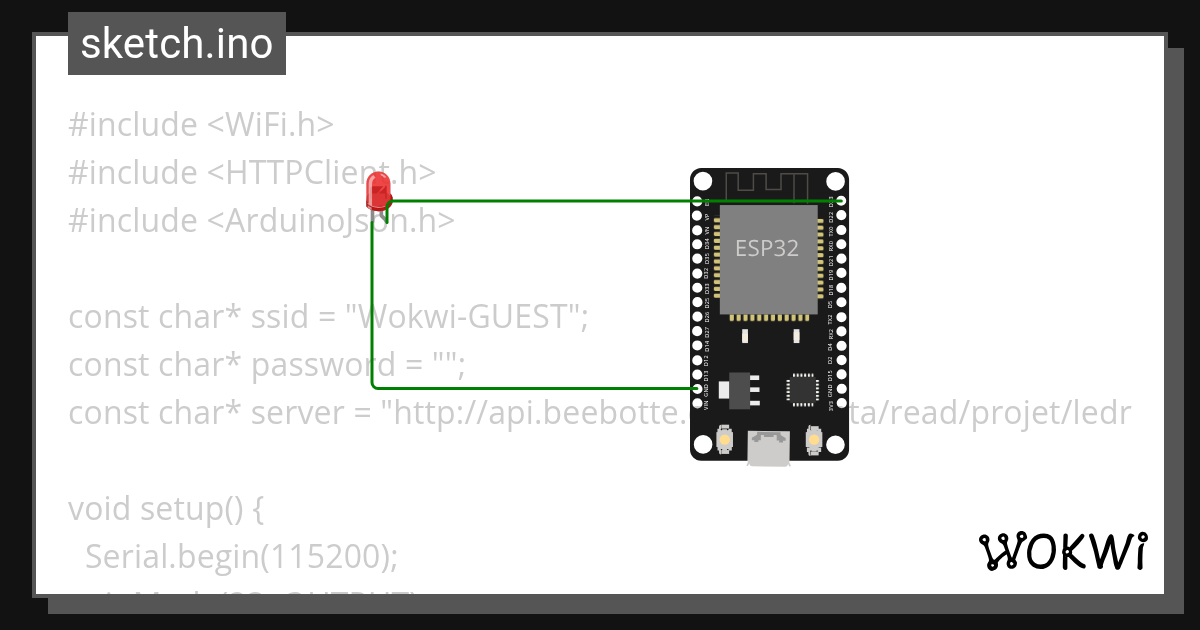 yas-led-bee - Wokwi ESP32, STM32, Arduino Simulator