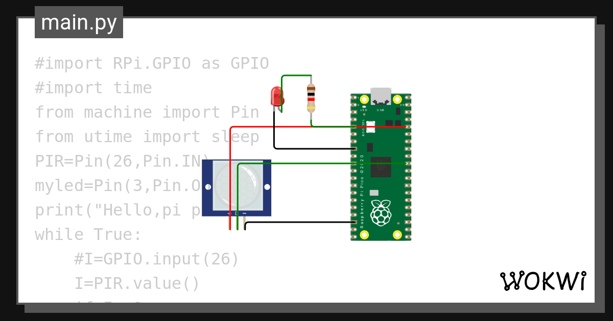 Pir Sensor Wokwi Esp32 Stm32 Arduino Simulator 5750