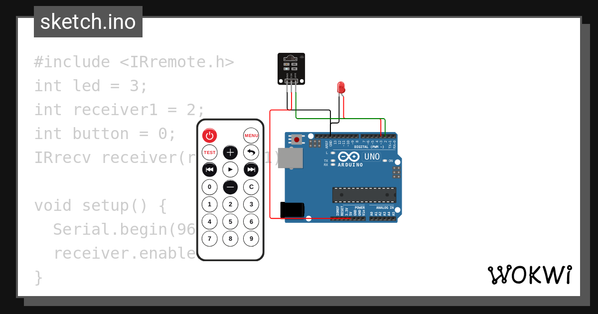 Remote Control Wokwi Esp32 Stm32 Arduino Simulator 9201