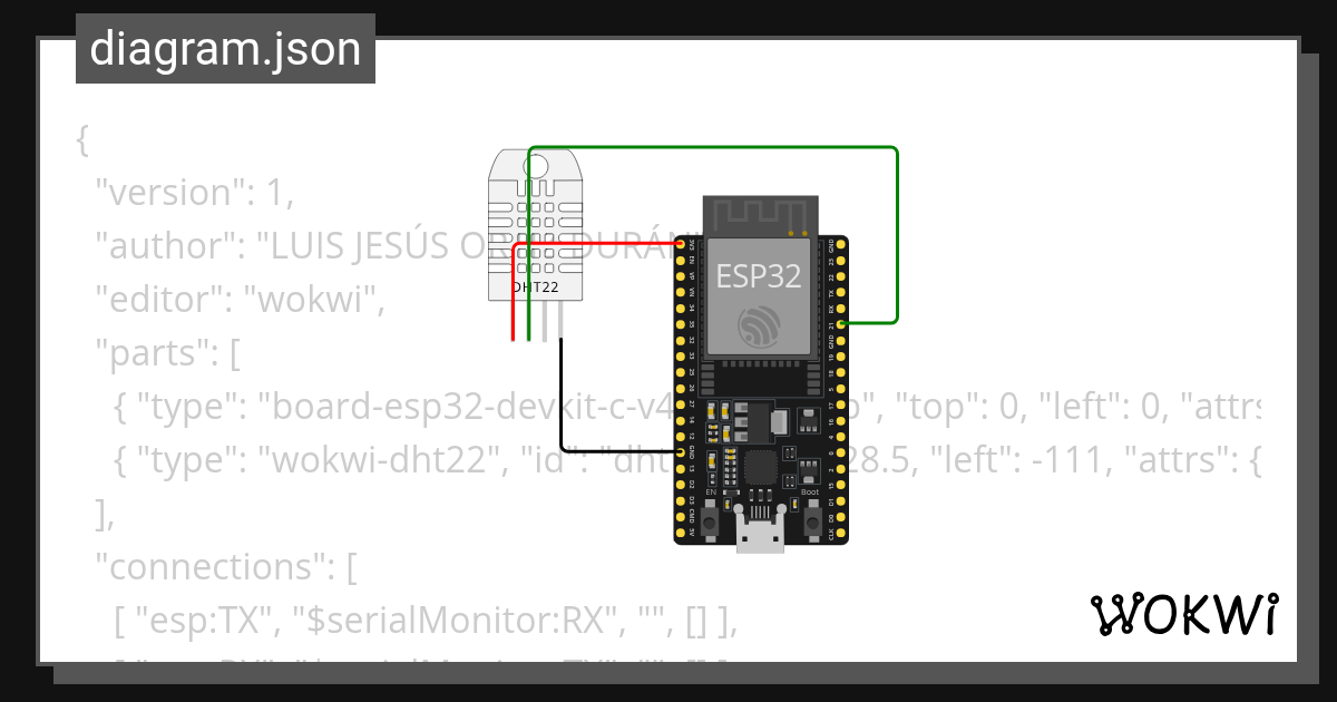DHT22 - Wokwi ESP32, STM32, Arduino Simulator