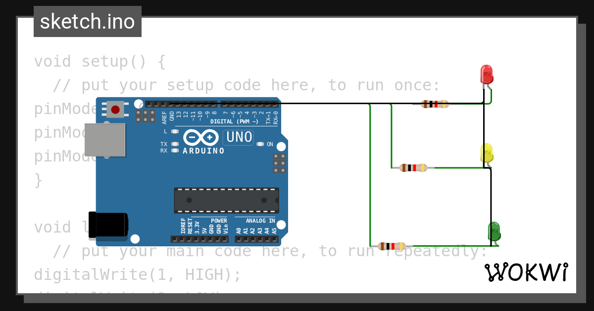 Traffic Lights Sim Radithya Kusuma Wokwi Esp32 Stm32 Arduino Simulator 6668