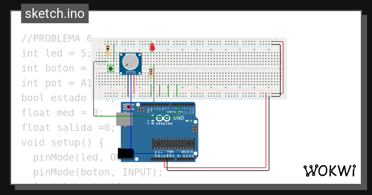 Proble N6 Wokwi Esp32 Stm32 Arduino Simulator 