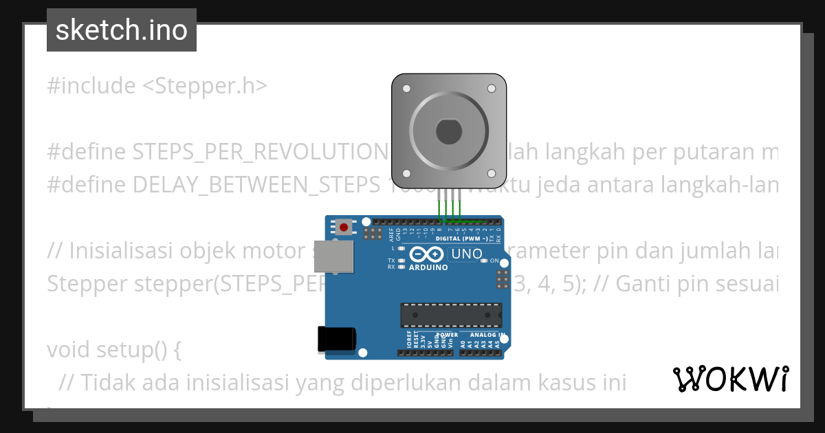 Stepper robot - Wokwi ESP32, STM32, Arduino Simulator