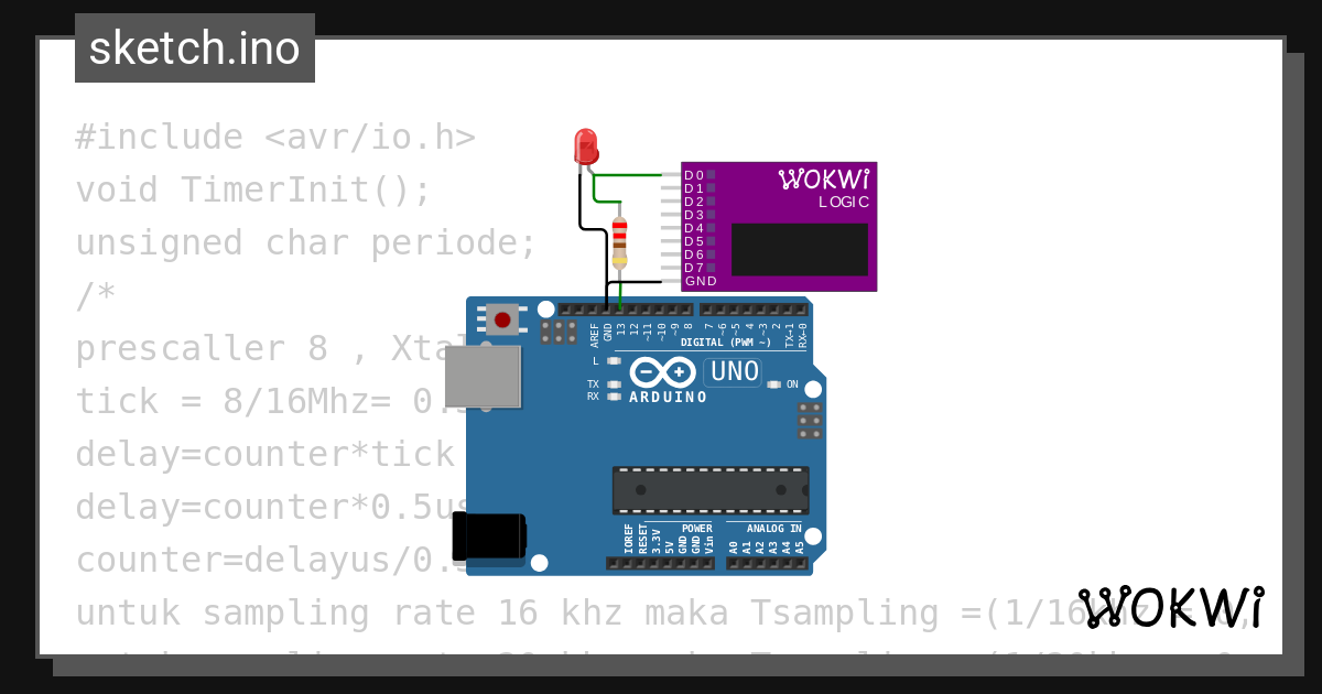 Timer 0 Mode Normal Wokwi Esp32 Stm32 Arduino Simulator
