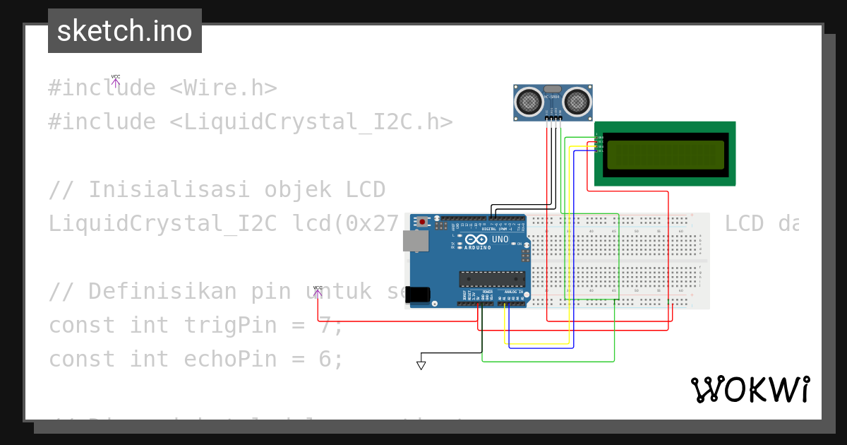 Pengukur Debit Air Wokwi Esp32 Stm32 Arduino Simulator