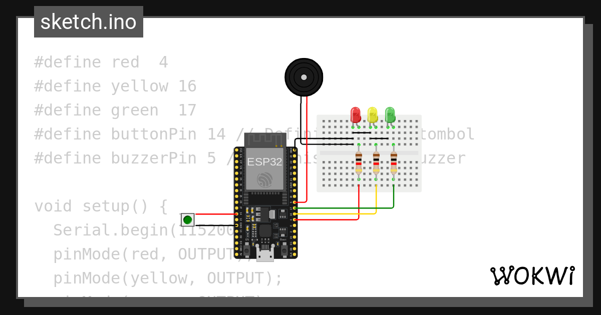 Lampu Cross Wokwi Esp32 Stm32 Arduino Simulator