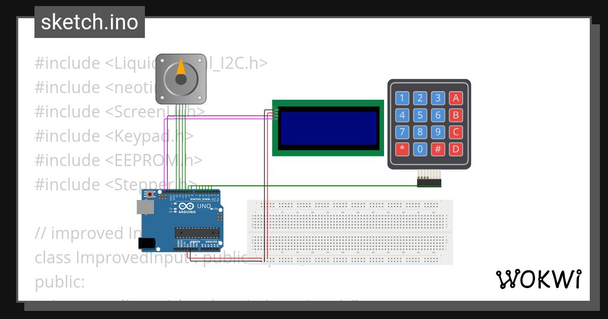 control interface - Wokwi ESP32, STM32, Arduino Simulator